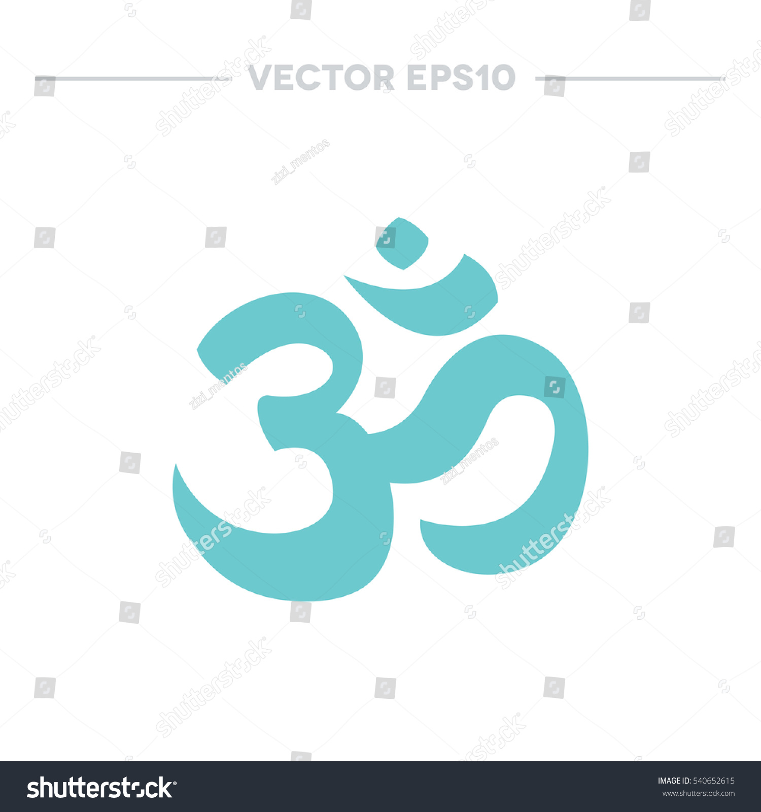 Om Icon Vector Illustration Stock Vector (Royalty Free) 540652615