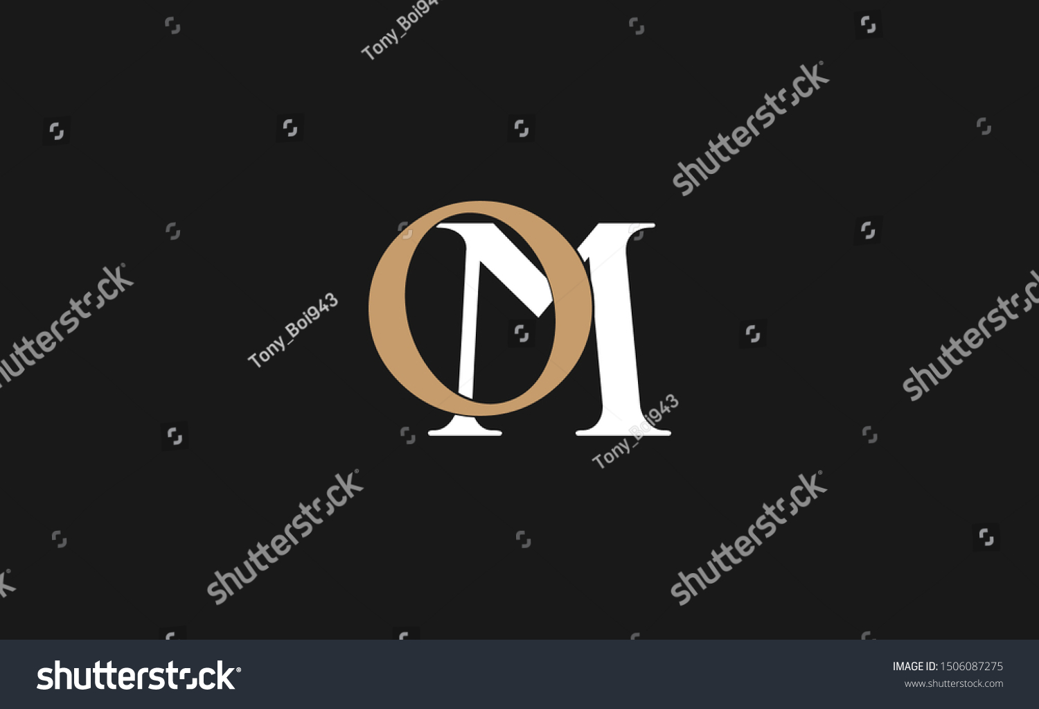 Om Letter Logo Design Template Vector Stock Vector (Royalty Free ...