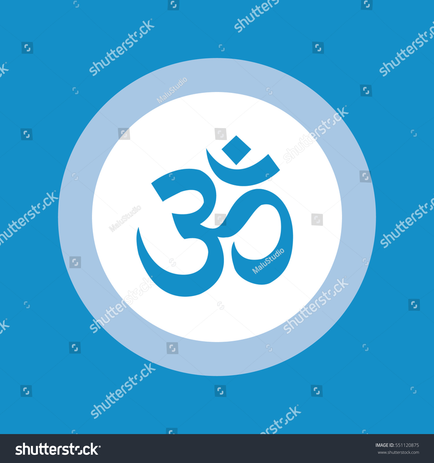 Om Symbol Vector Illustration: vector de stock (libre de regalías ...