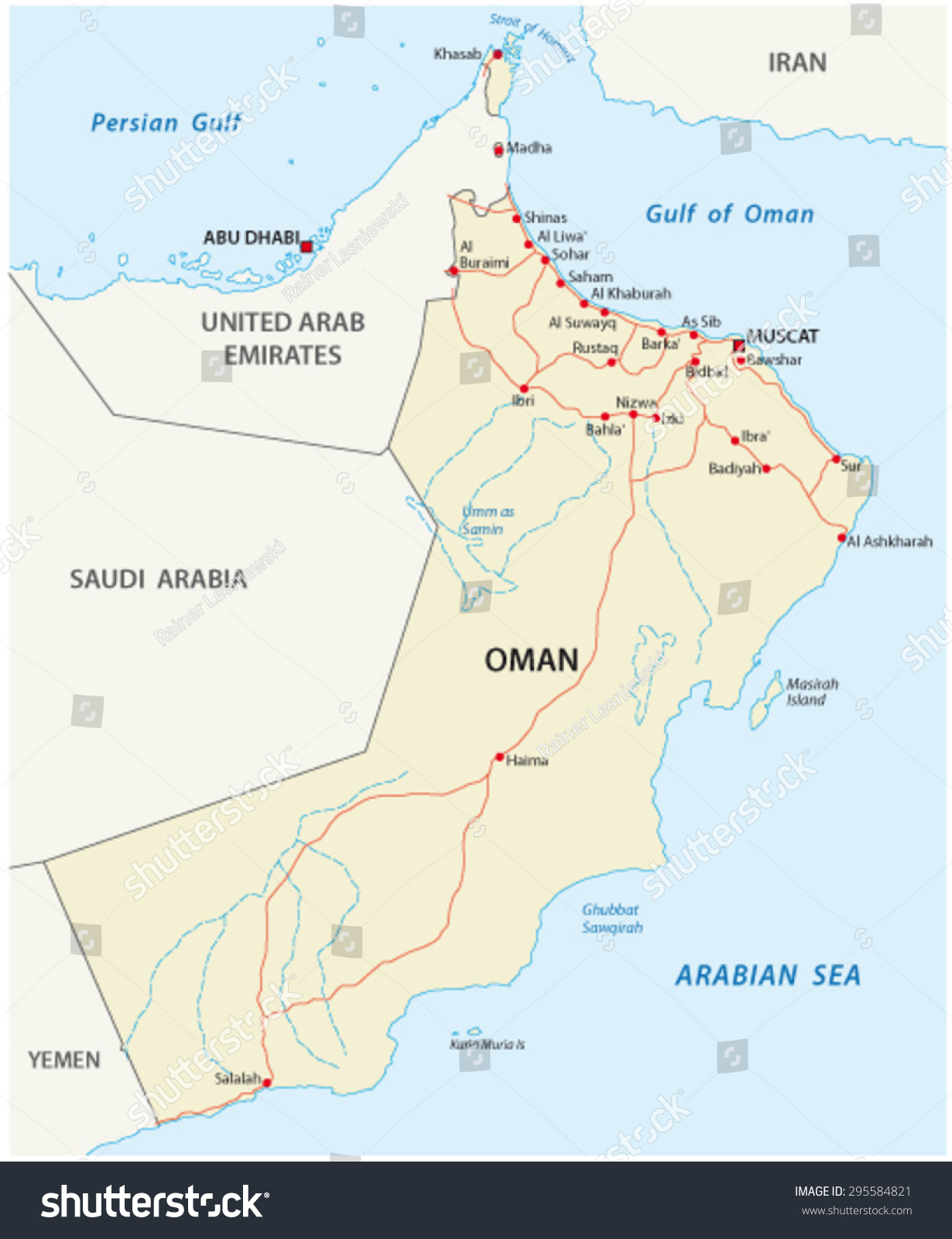 Old Oman Map