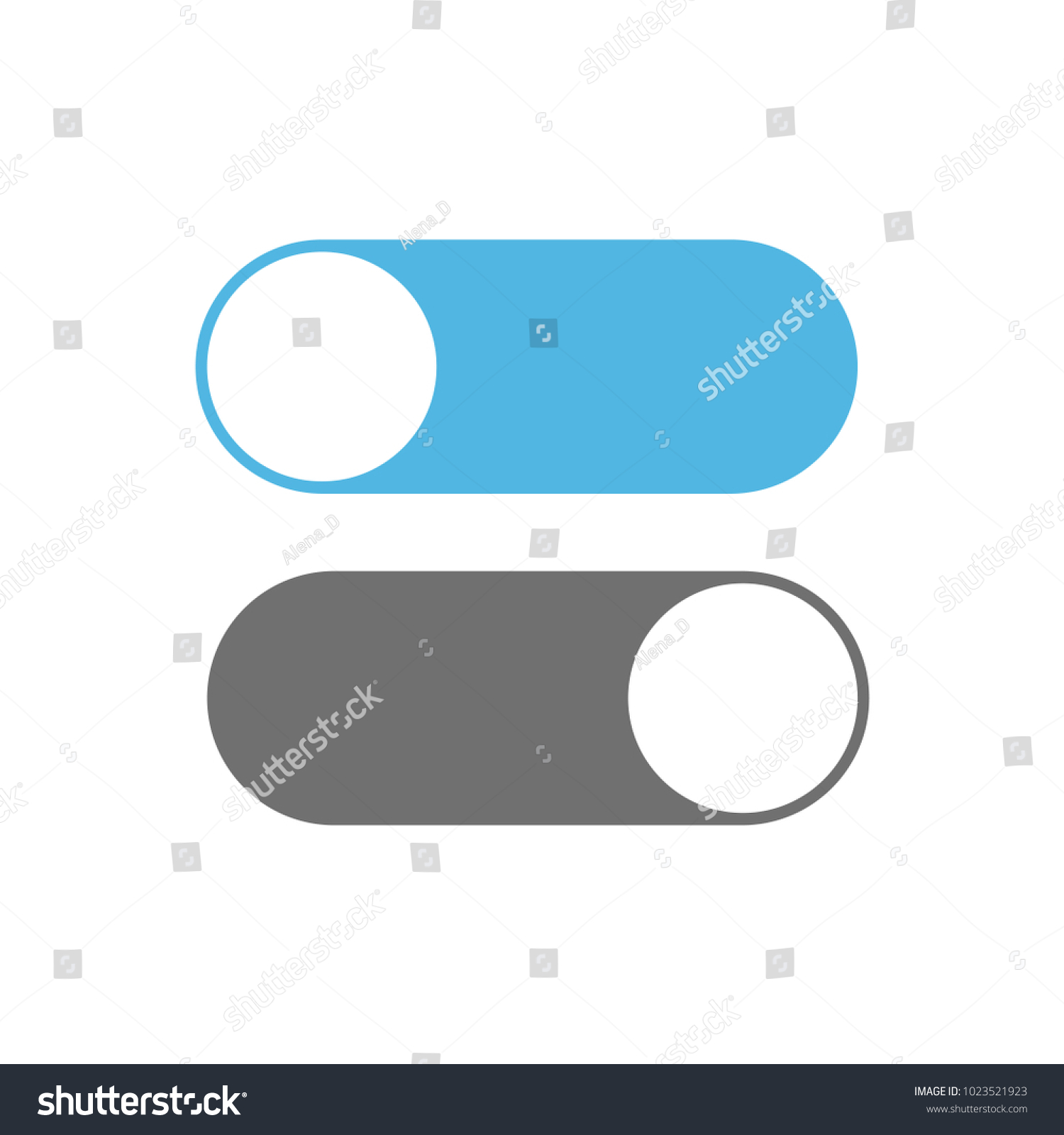 On Off Switch Toggle Toggle Icons Stock Vector (Royalty Free ...