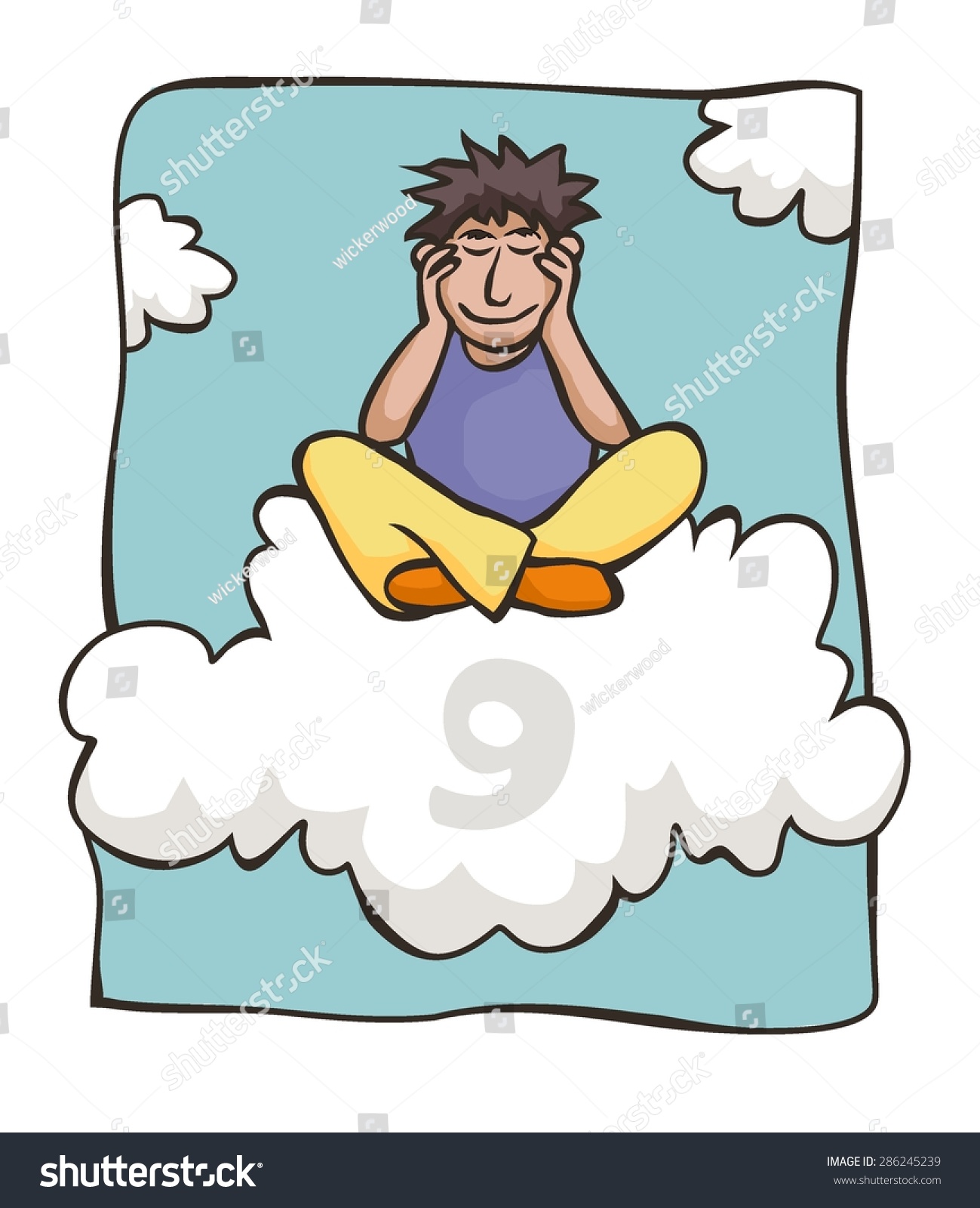 On Cloud Nine Stock Vector (Royalty Free) 286245239 | Shutterstock On Cloud Nine Stock Vector (Royalty Free) 286245239 | Shutterstock