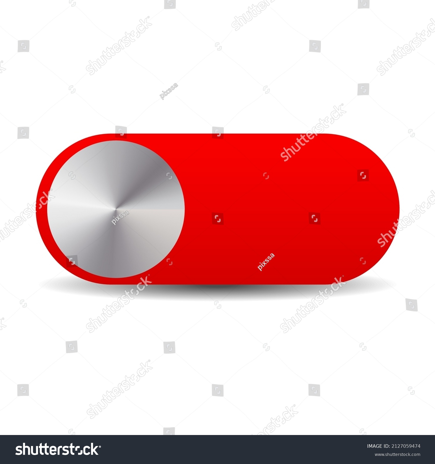 Onoff Power Button Switch Toggle Slider Stock Vector (Royalty Free ...