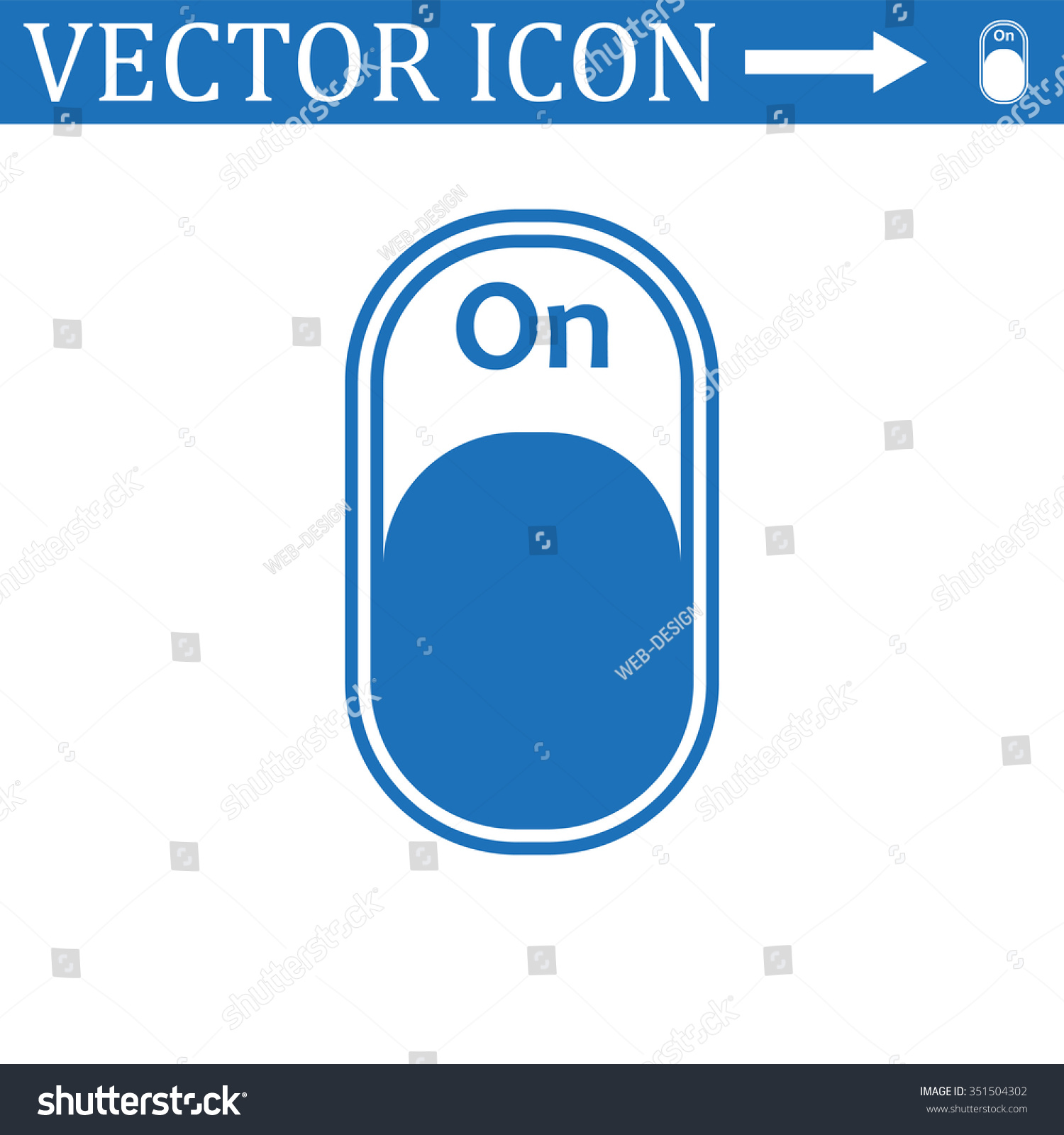 Onoff Switch Icon Stock Vector (Royalty Free) 351504302 | Shutterstock