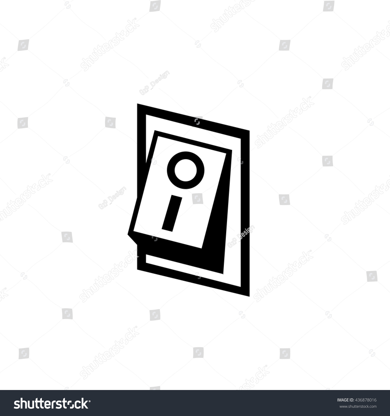 On Off Switch Icon Auto Switch Stock Vector 436878016 - Shutterstock