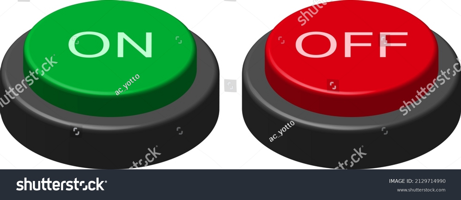Onoff Switch Isolated Vector Illustration Stock Vector (Royalty Free ...