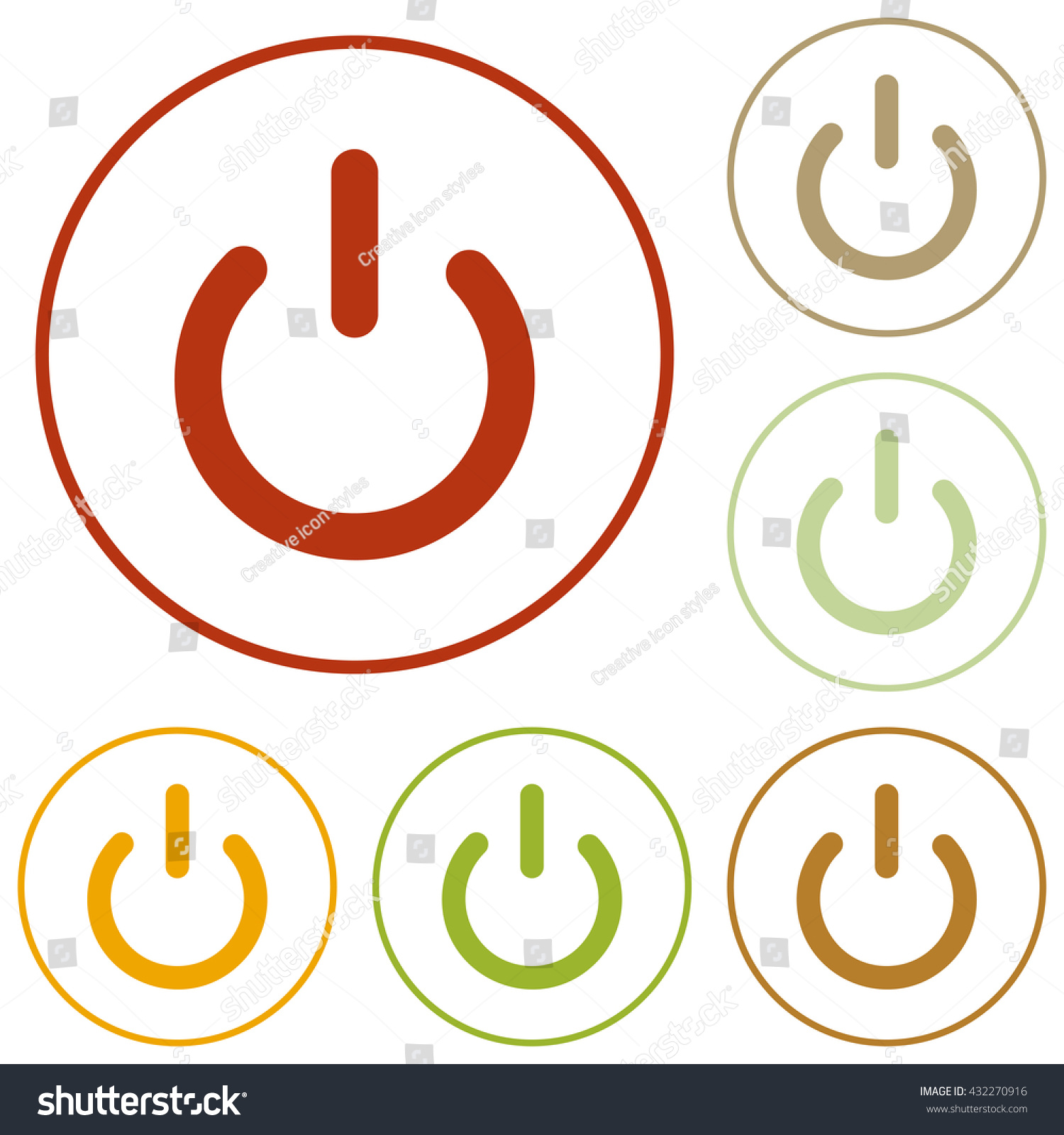 On Off Switch Sign Stock Vector (Royalty Free) 432270916