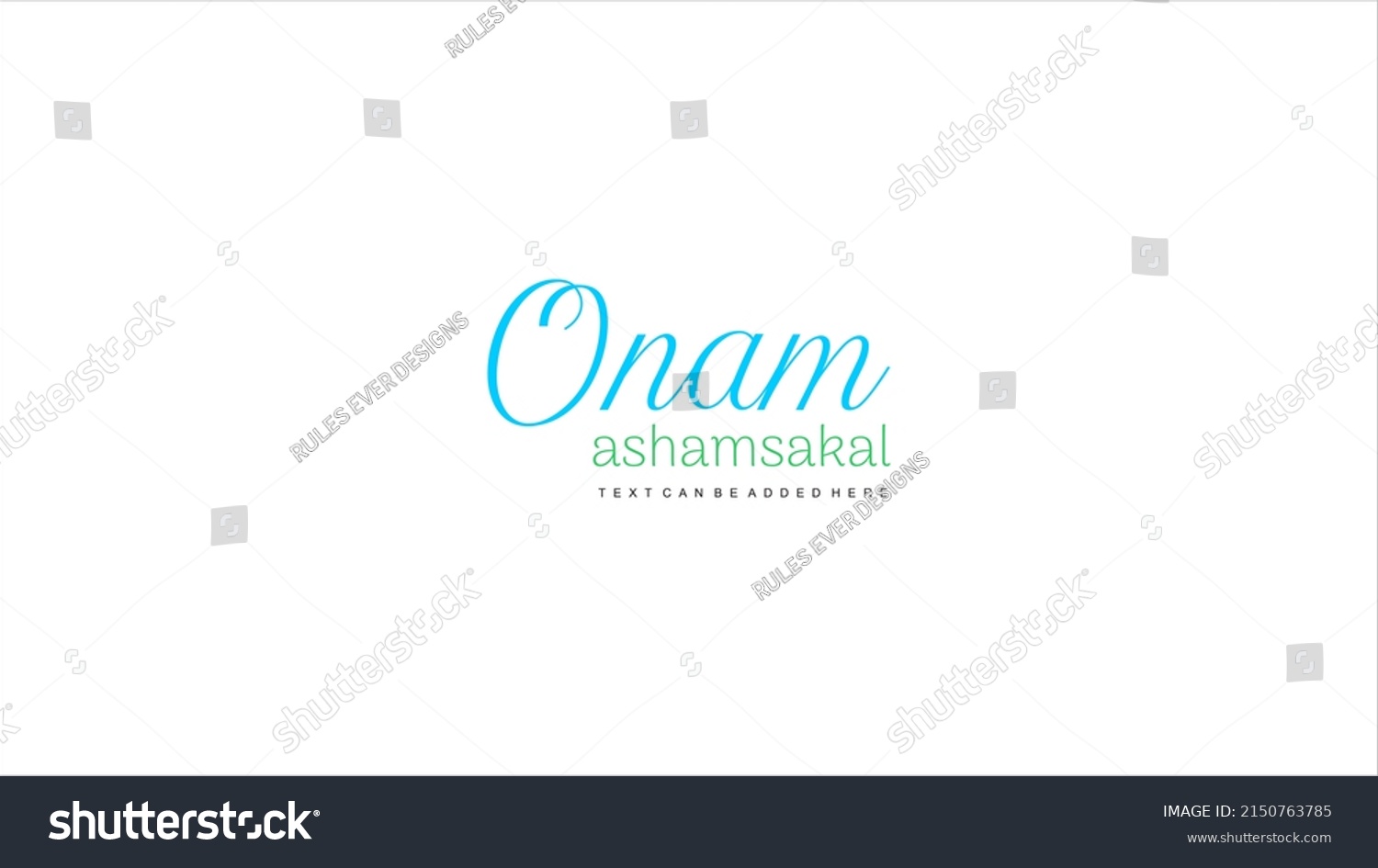 Onam Ashamsakal Logo Unit Vector Stock Vector (Royalty Free) 2150763785 ...