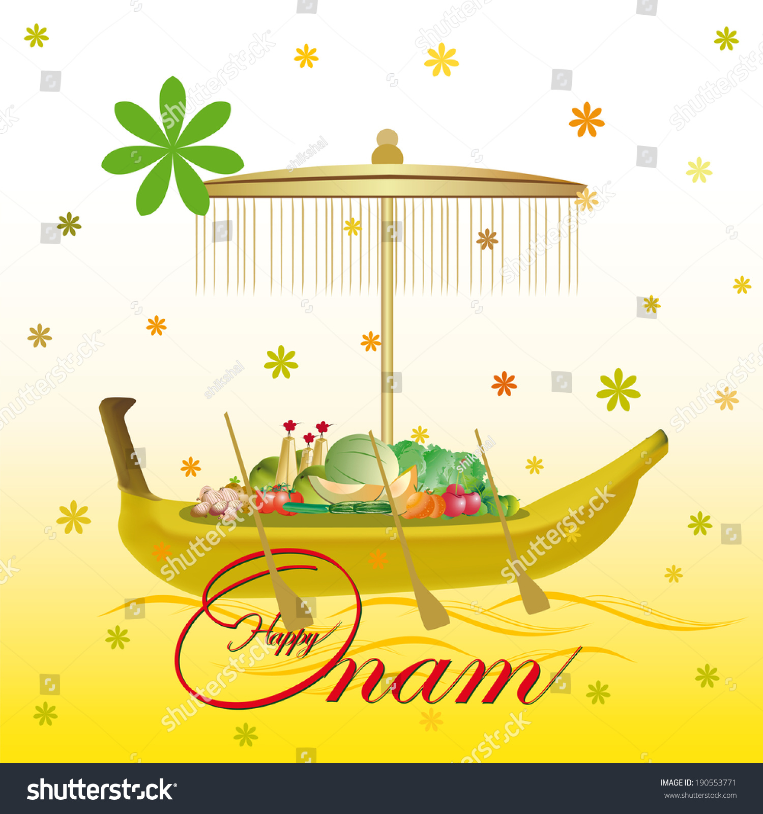Onam Kerala Stock Vector (Royalty Free) 190553771 | Shutterstock