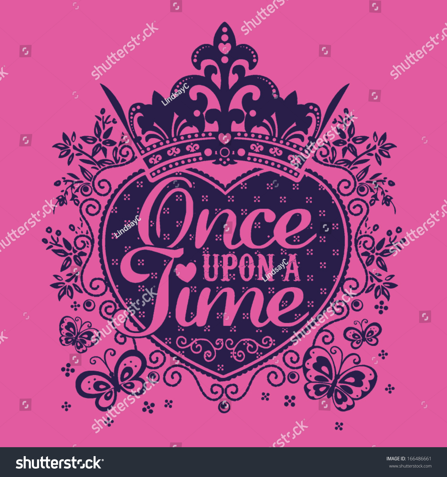 Once Upon Time Stock Vector (Royalty Free) 166486661