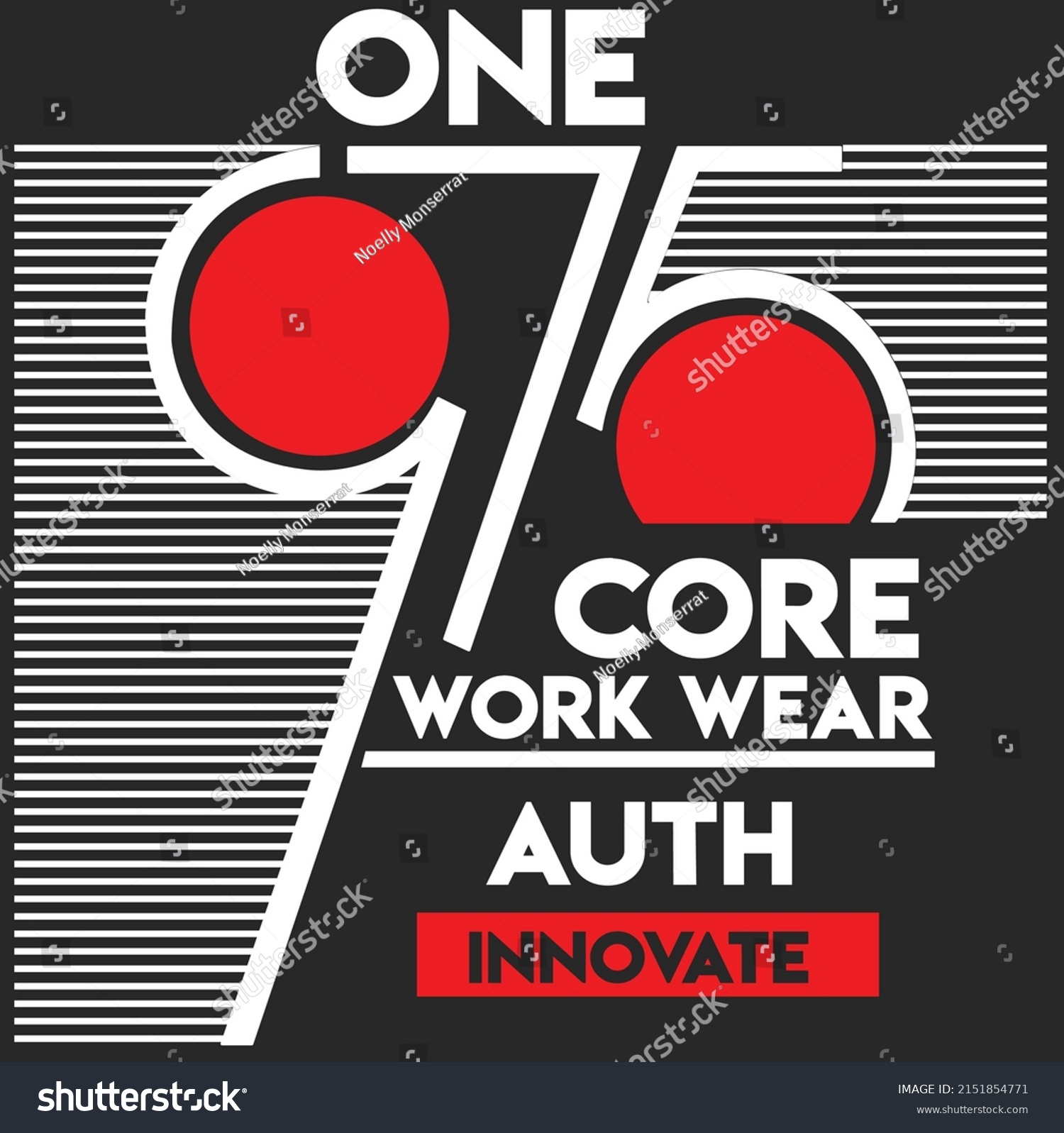 One Core Innovate Authentic Numbers Vector Stock Vector (Royalty Free ...
