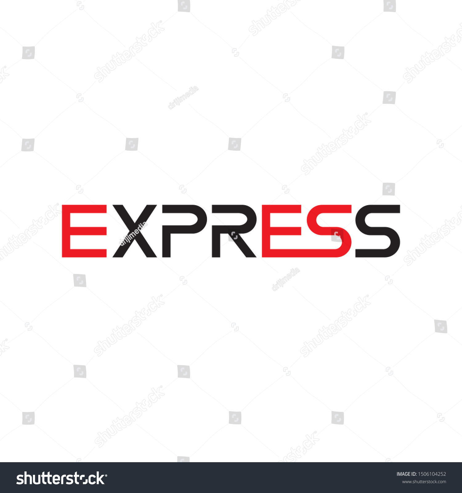 One Express Delivery Service Logo Design Stock Vector (Royalty Free ...
