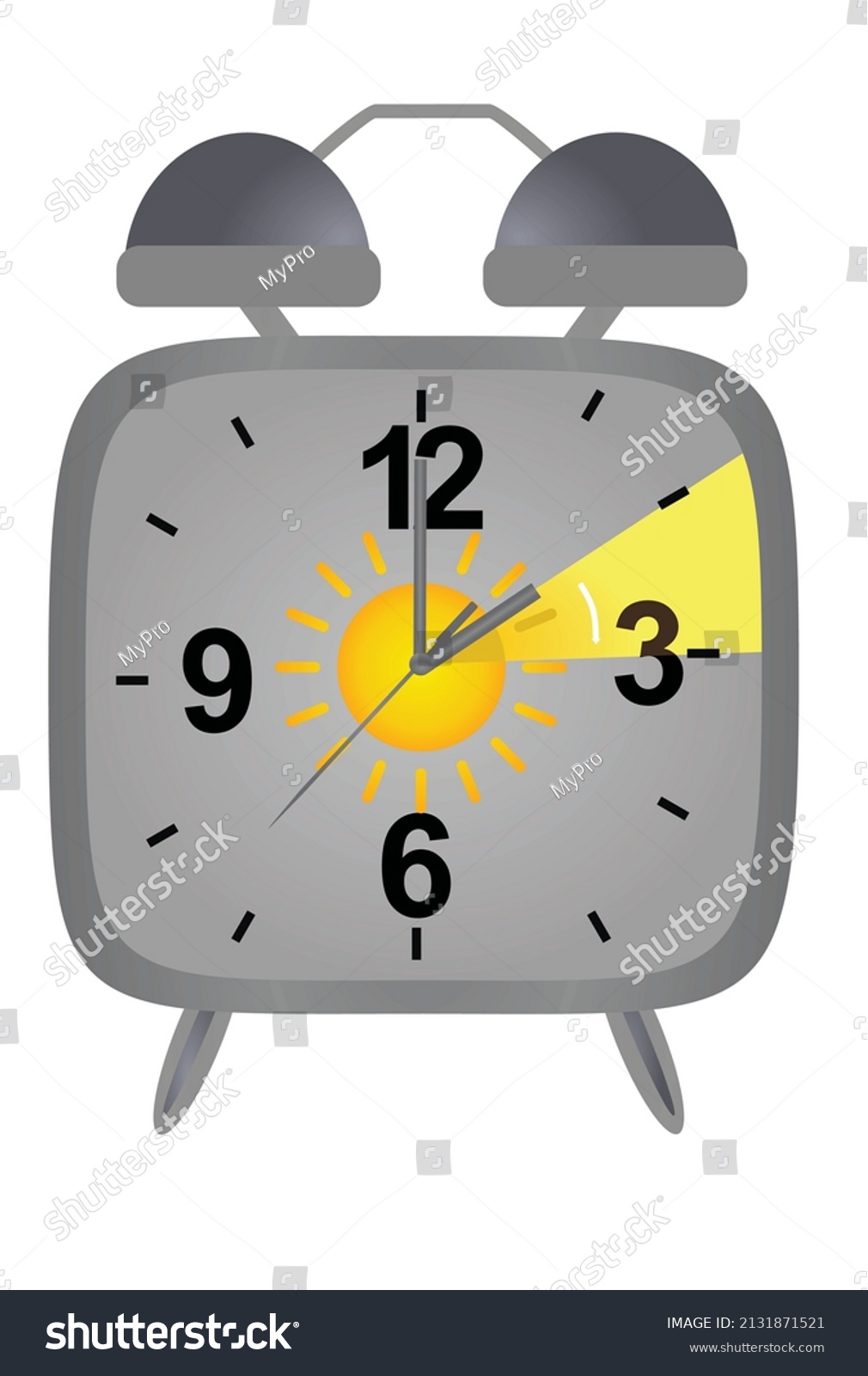 One Hour Clock Change Vector Illustration Stock Vector (Royalty Free ...