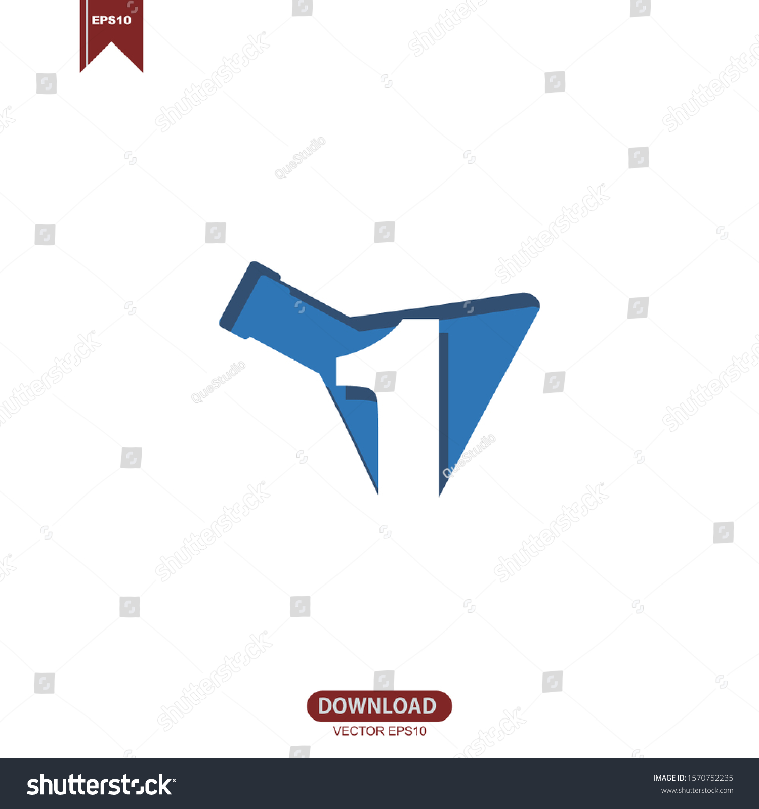 One Lab Logo Vector Design Bottle Stock Vector (Royalty Free) 1570752235