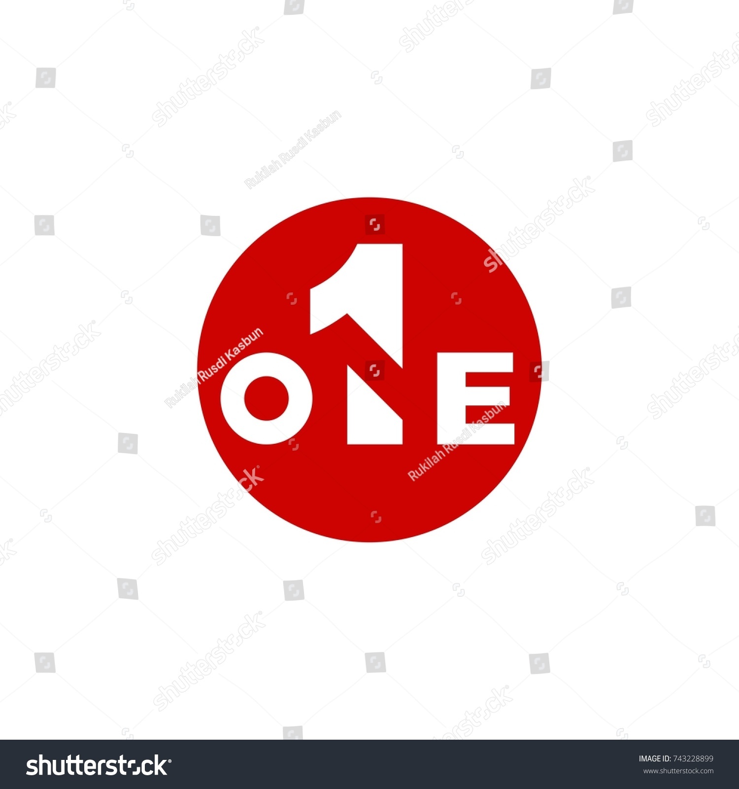 One Letter Logo Stock Vector (Royalty Free) 743228899 | Shutterstock