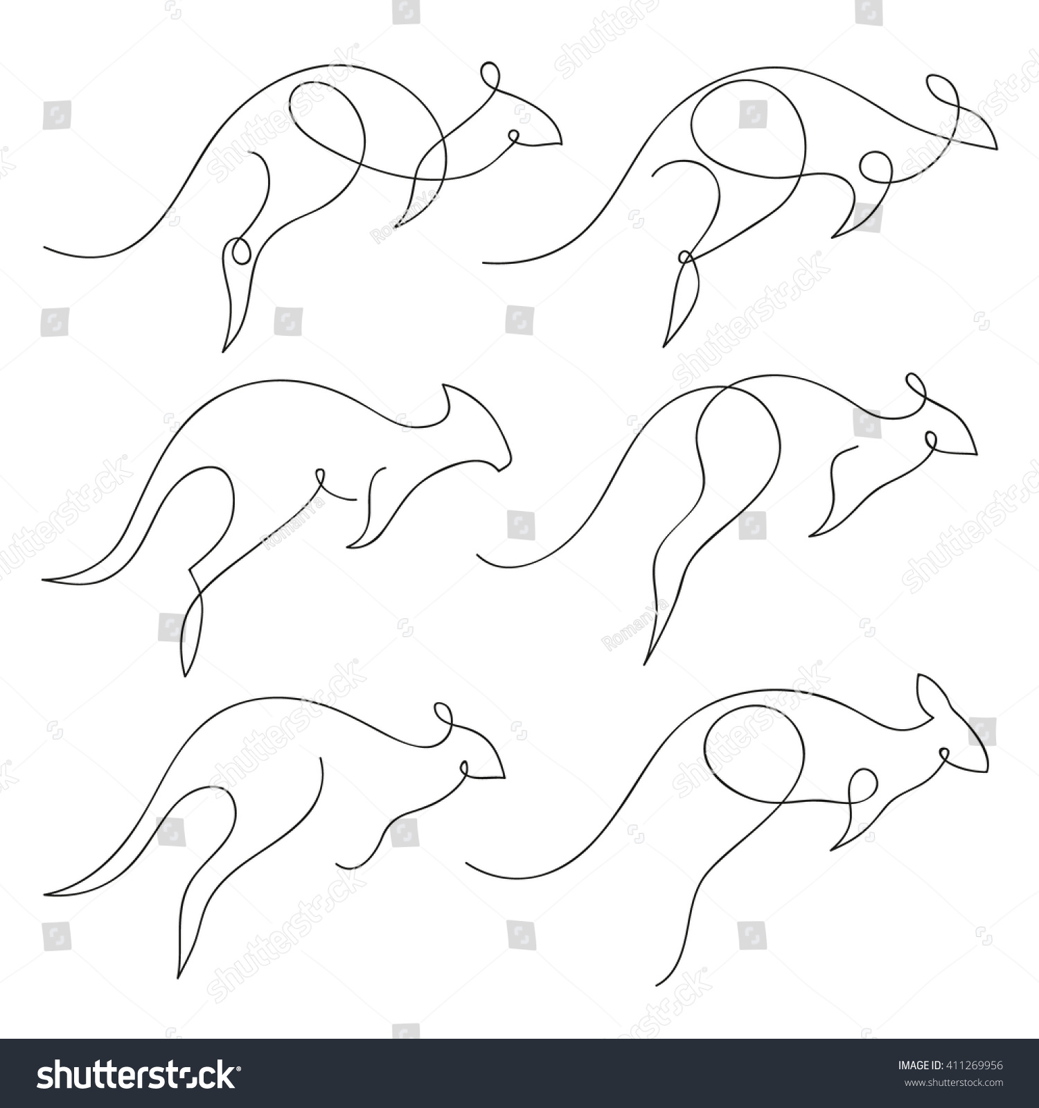 One Line Kangaroo Design Silhouette Set 库存矢量图(免版税)411269956 | Shutterstock One Line Kangaroo Design Silhouette Set 库存矢量图(免版税)411269956 | Shutterstock