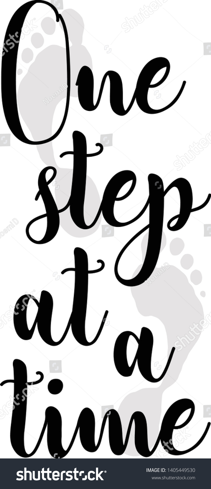 One Step Time Vector Isolated Vertical: vector de stock (libre de ...
