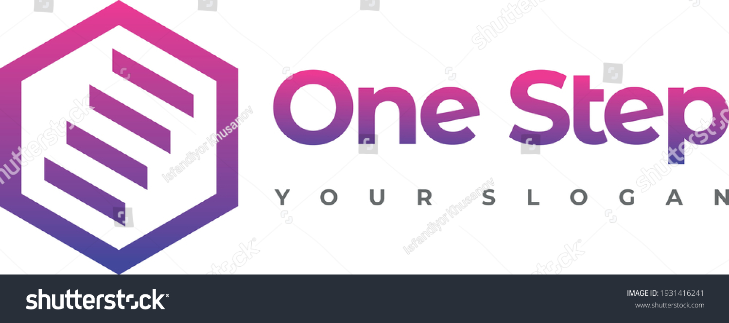 One Step Brand Logo Vector Stock Vector (Royalty Free) 1931416241 ...