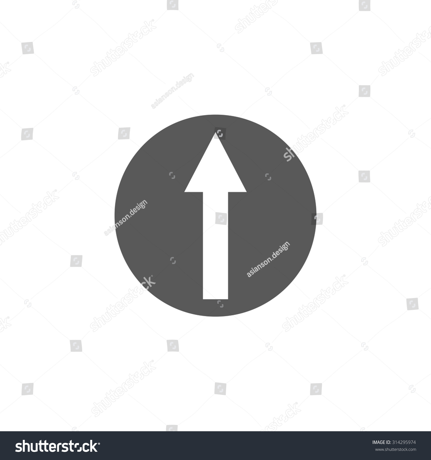 One Way Traffic Icon Stock Vector (Royalty Free) 314295974 | Shutterstock