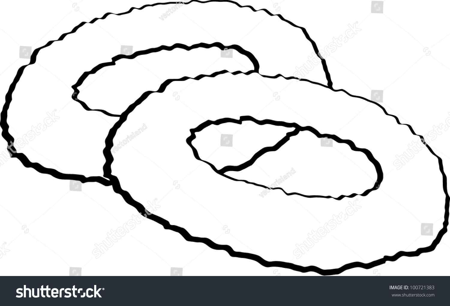 Onion Rings Stock Vector (Royalty Free) 100721383 | Shutterstock