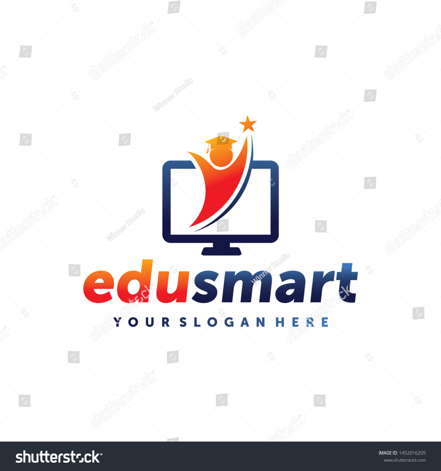 Online Learning Online Education Logo Vector Stock Vector (Royalty Free ...