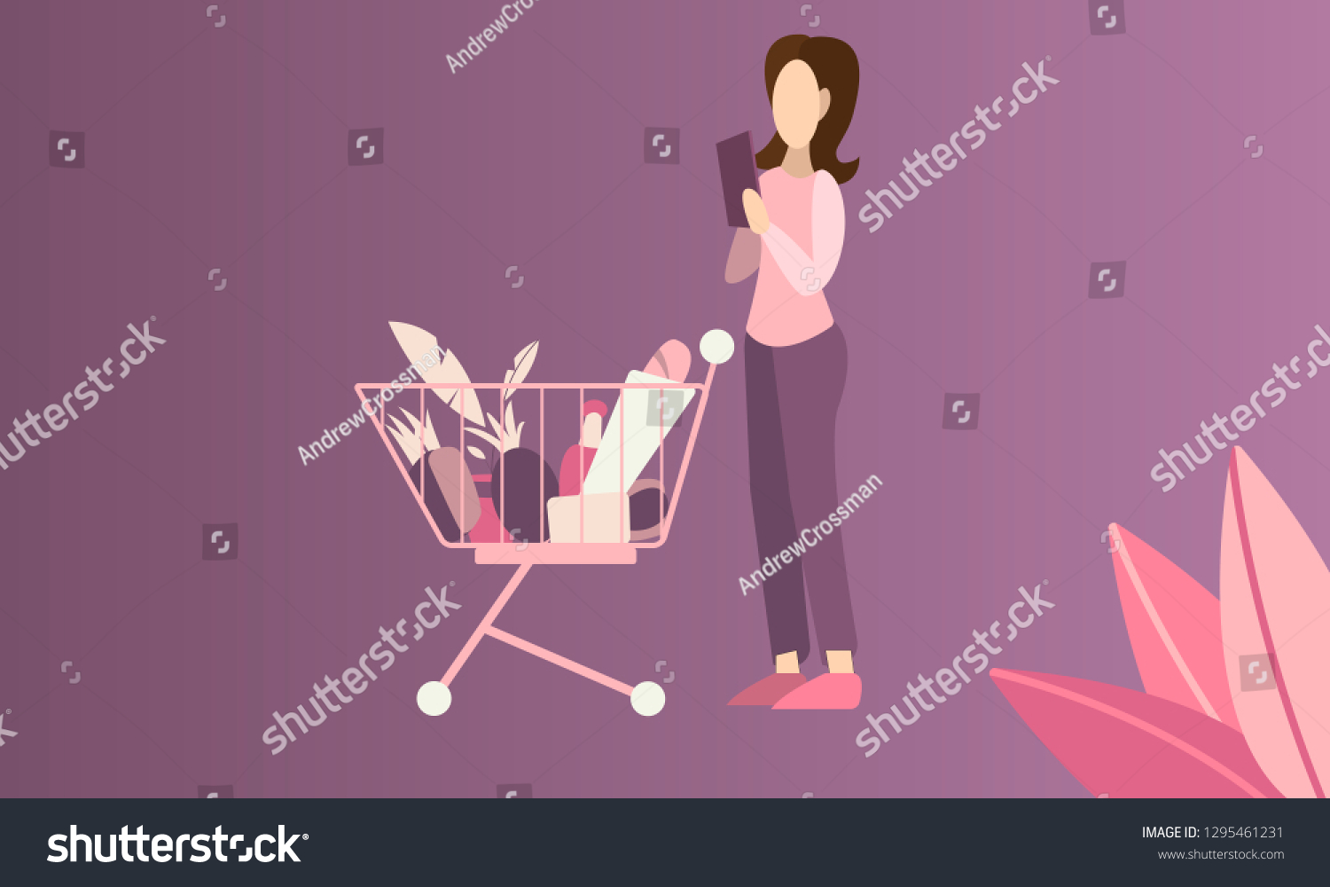 Online Shopping Concept Vector Graphics Stock Vector (Royalty Free ...