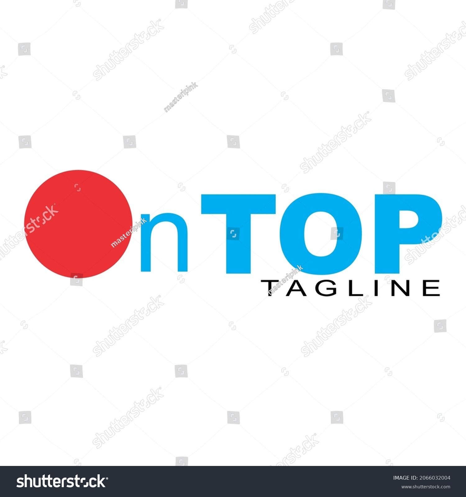 Ontop Text Vector Free Design Stock Vector (Royalty Free) 2066032004 ...
