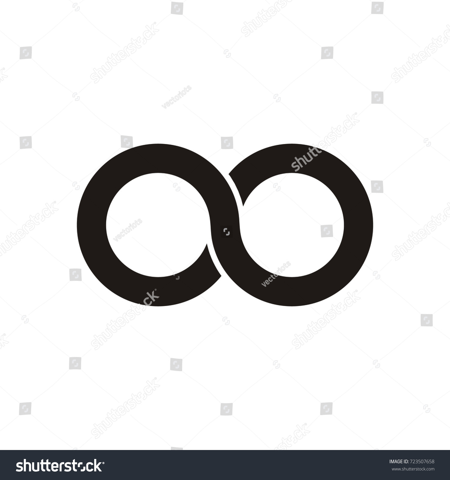 Oo Infinity Letter Logo Design Template Stock Vector (Royalty Free ...