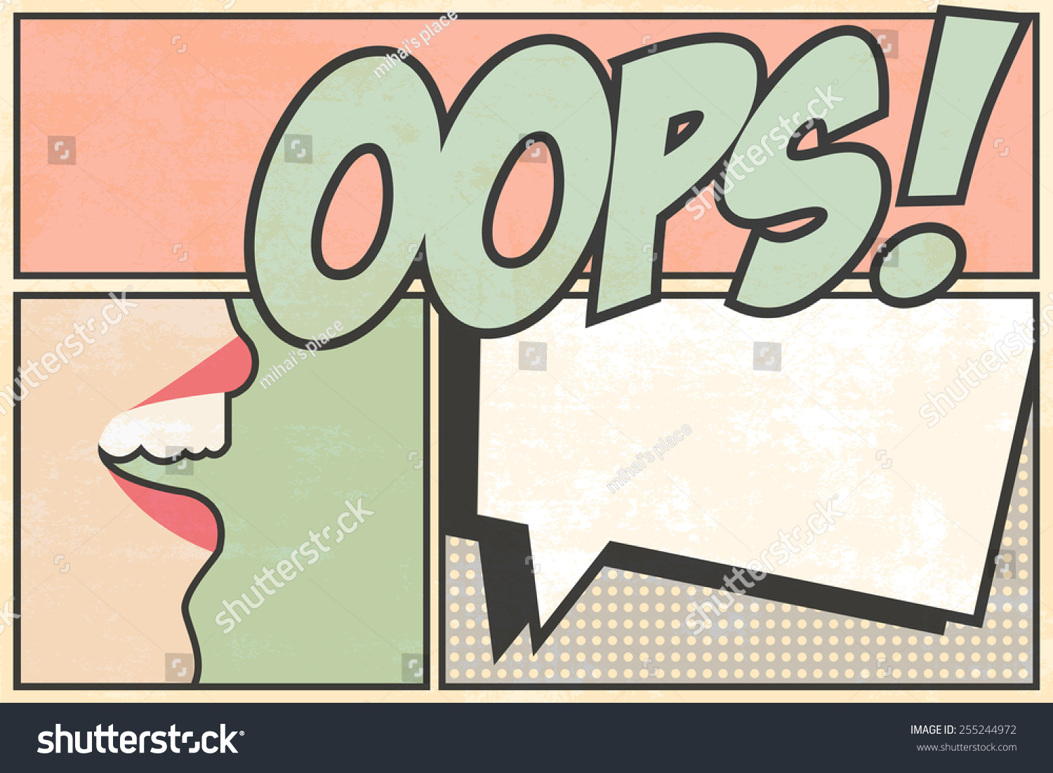 Oops Pop Art Illustration Vector Format Stock Vector (Royalty Free ...