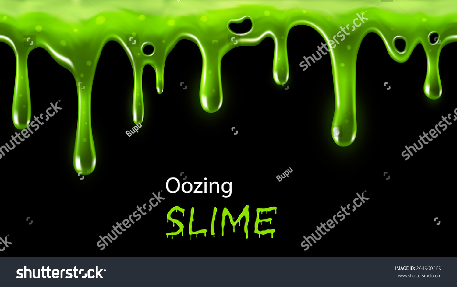 Oozing Slime Seamlessly Repeatable Stock Vector (Royalty Free) 264960389