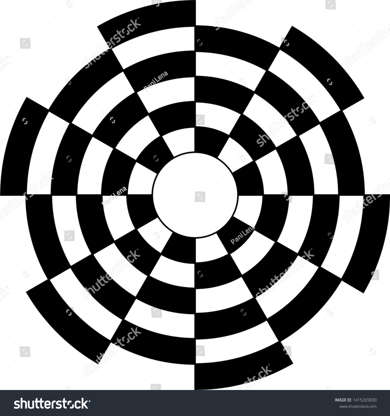 Op Art Circle Element Icon Stock Vector (Royalty Free) 1415265830 ...