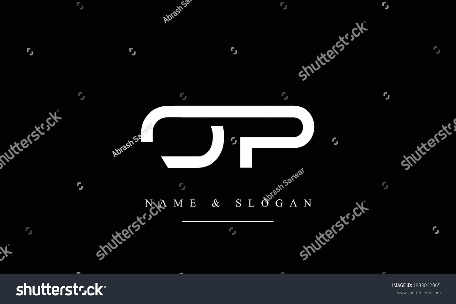 Op Po Abstract Vector Logo Monogram Stock Vector (Royalty Free ...