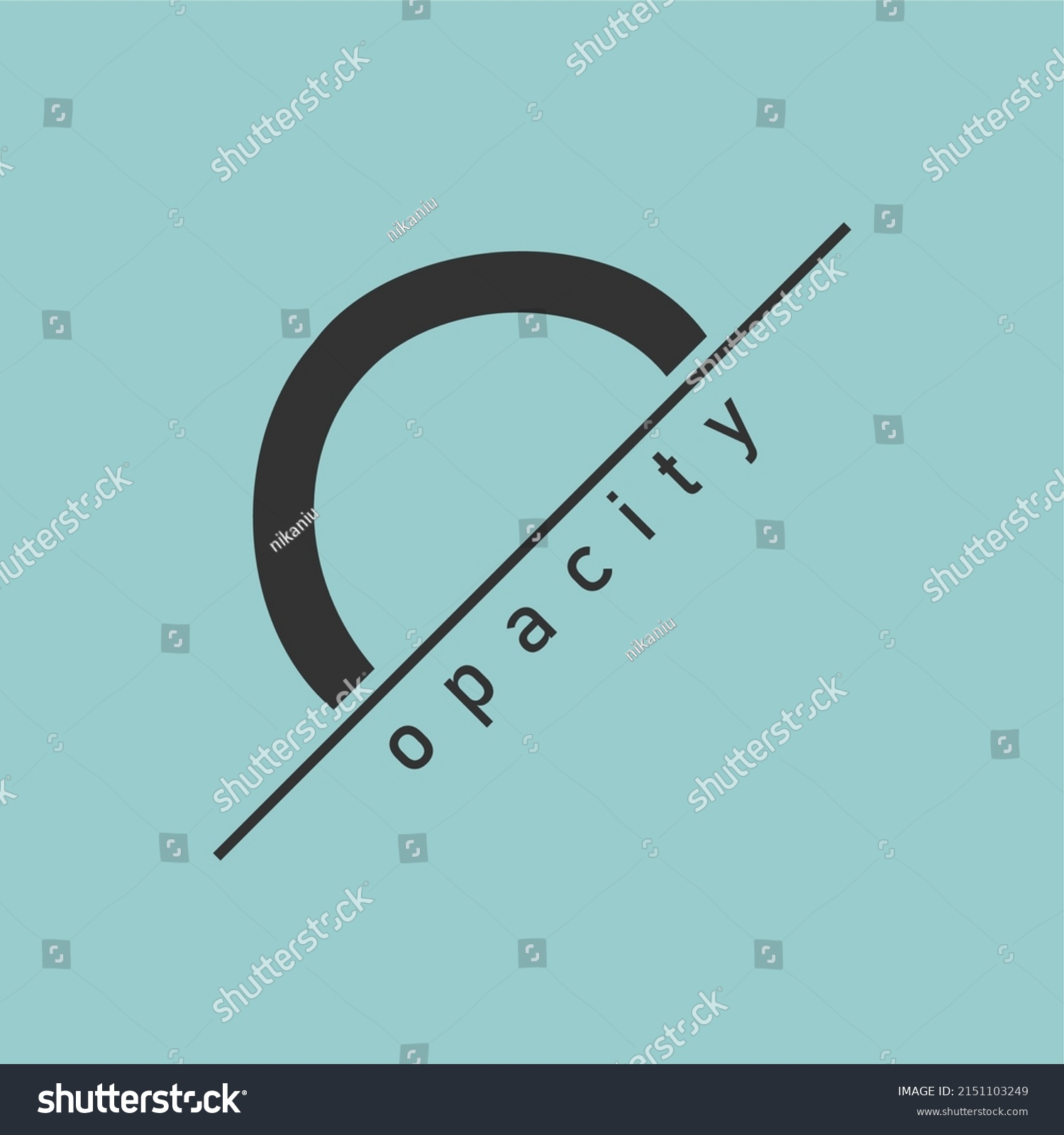 Opacity O Simple Logo Design Stock Vector (Royalty Free) 2151103249 ...