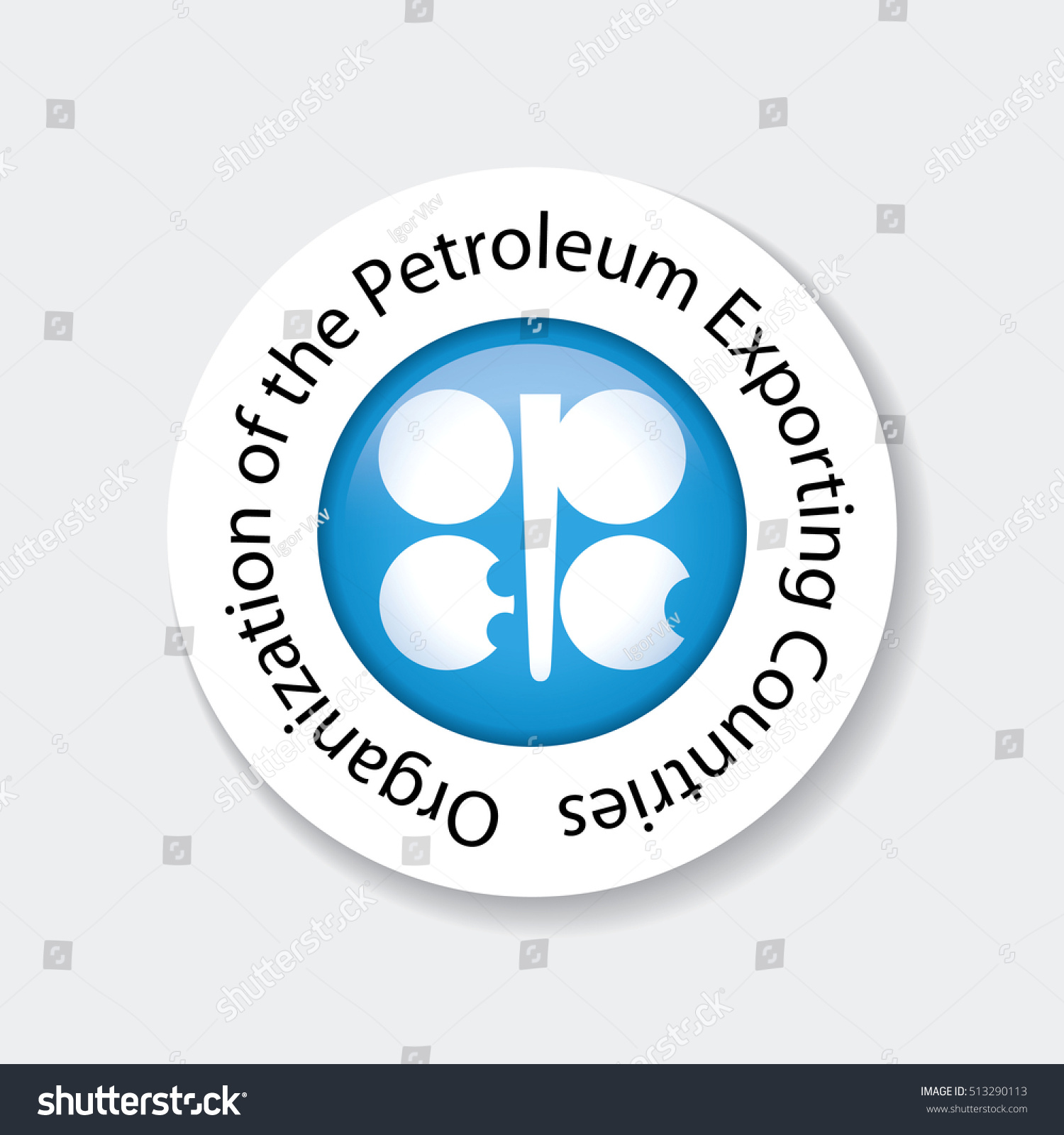 Opec Icon Organization Petroleum Exporting Countries Stock Vector (Royalty Free) 513290113