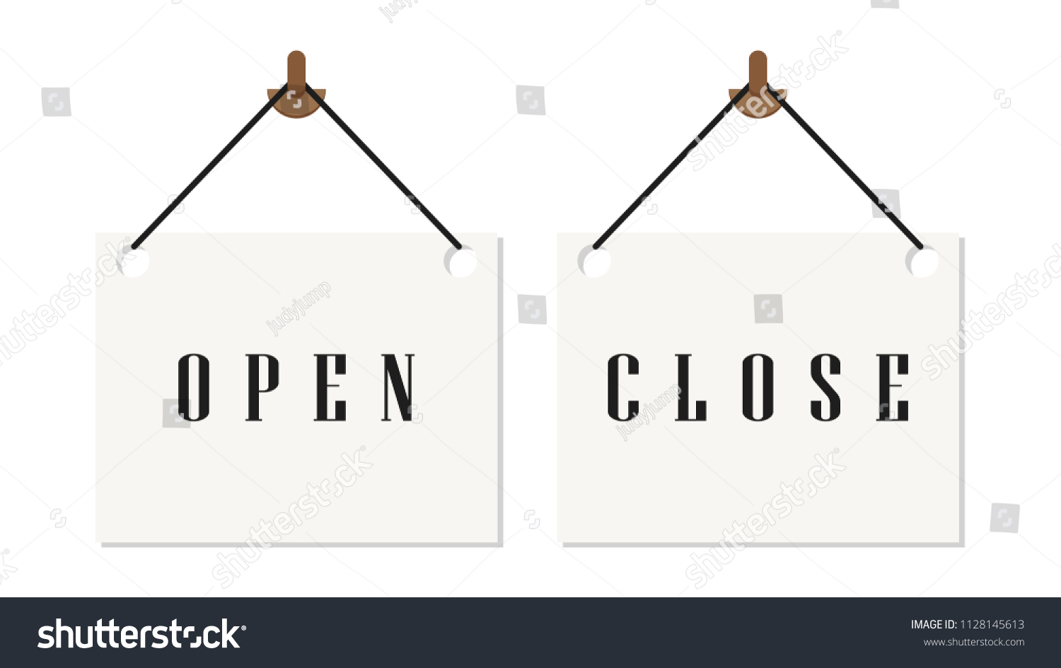 Open Close Label Vector Wallpaper Stock Vector (Royalty Free) 1128145613