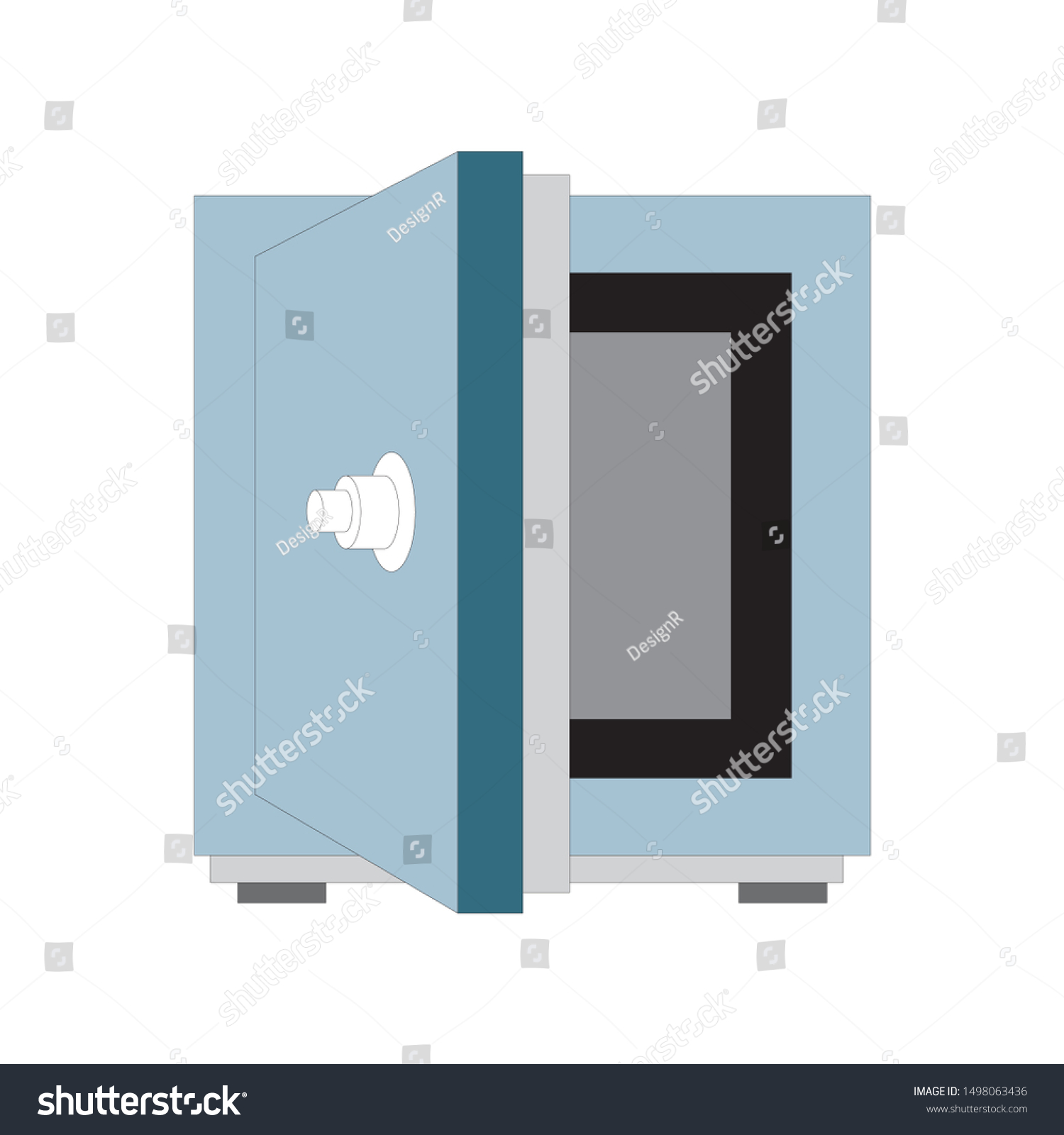 Open Empty Safe Cartoon Stock Vector (Royalty Free) 1498063436 ...