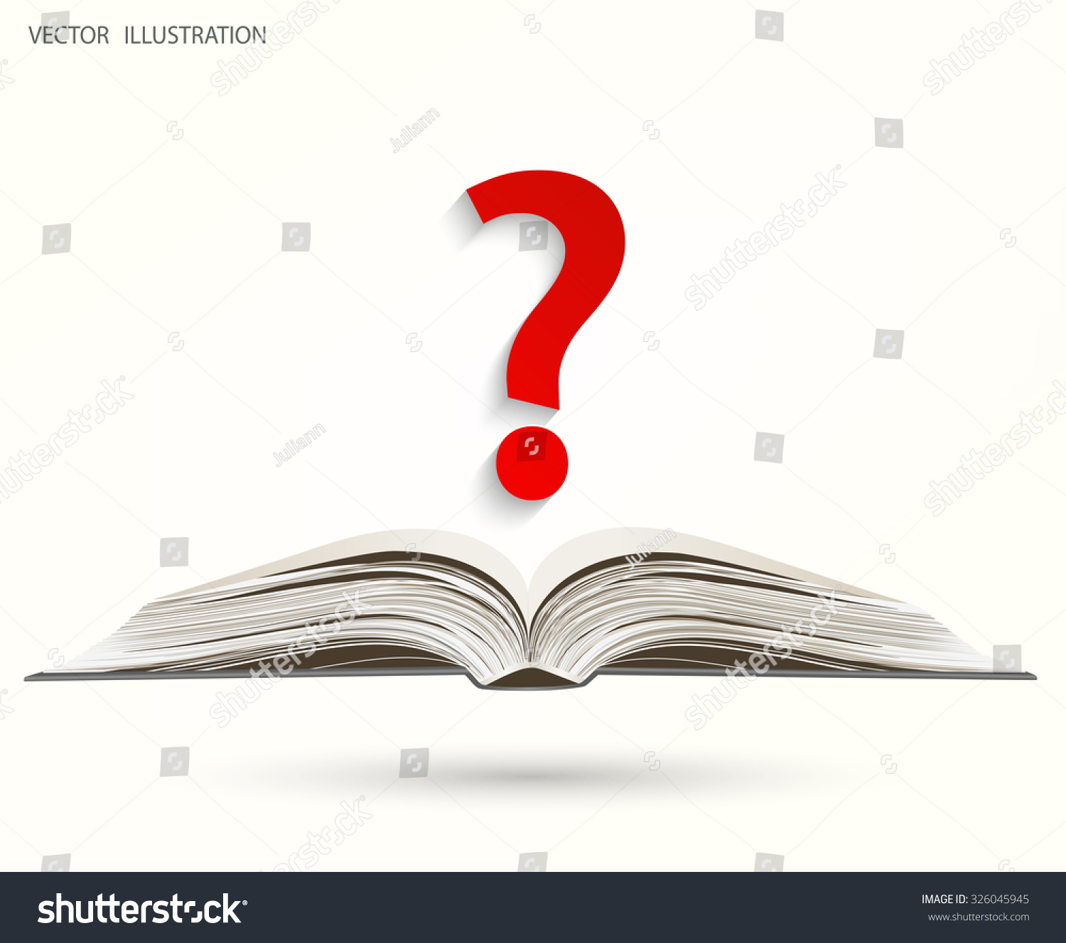 Open Book Question Mark Vector Illustration: vetor stock (livre de ...