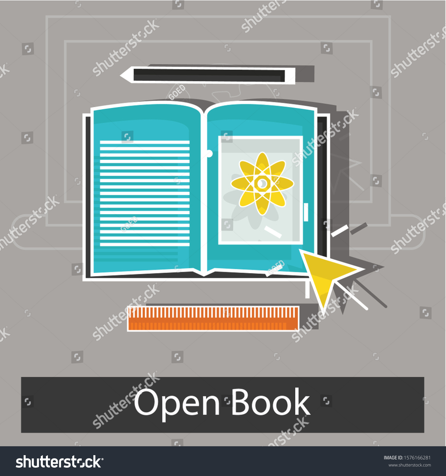 Open Book Concept Creative Idea Design Stock Vector (Royalty Free ...