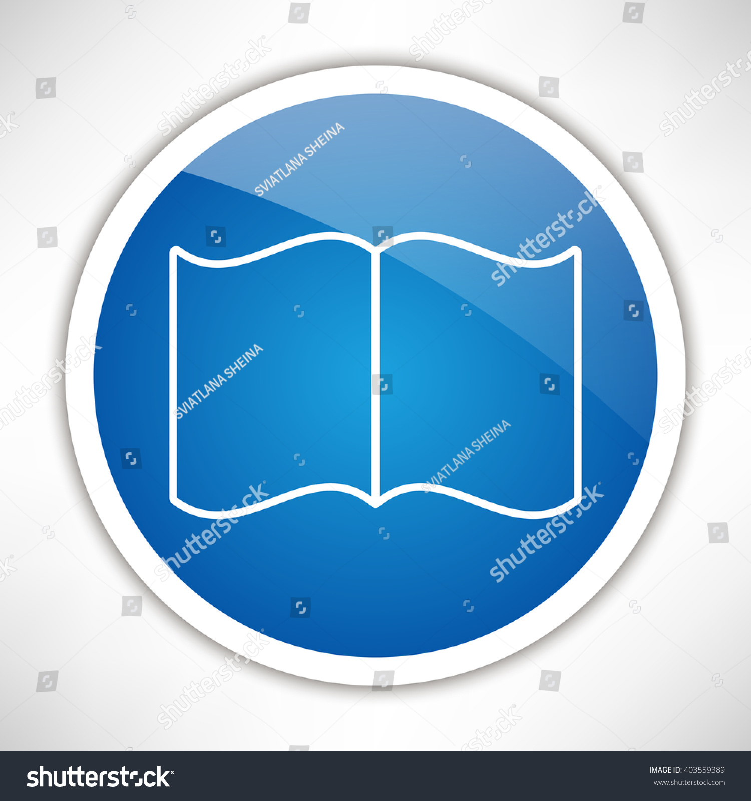 Open Book Icon Stock Vector (Royalty Free) 403559389 | Shutterstock