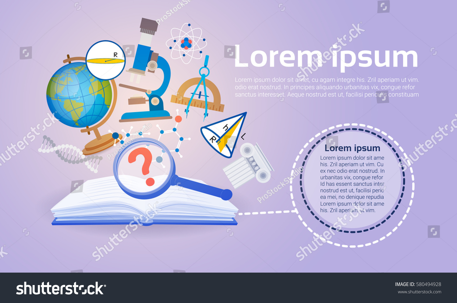 Open Book Library Read School Education Stock Vector (Royalty Free ...