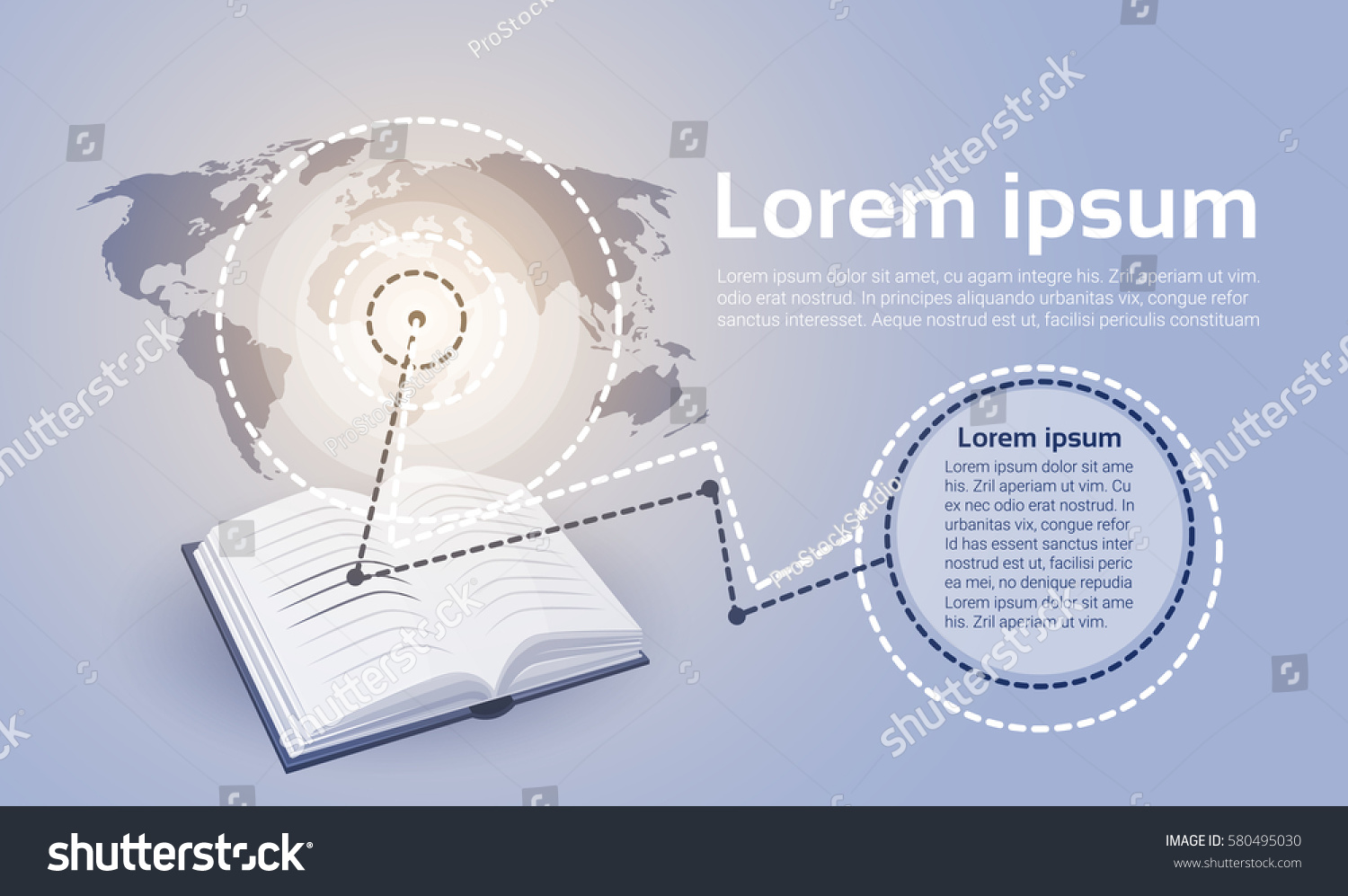 Open Book Library Read School Education Stock Vector (Royalty Free ...