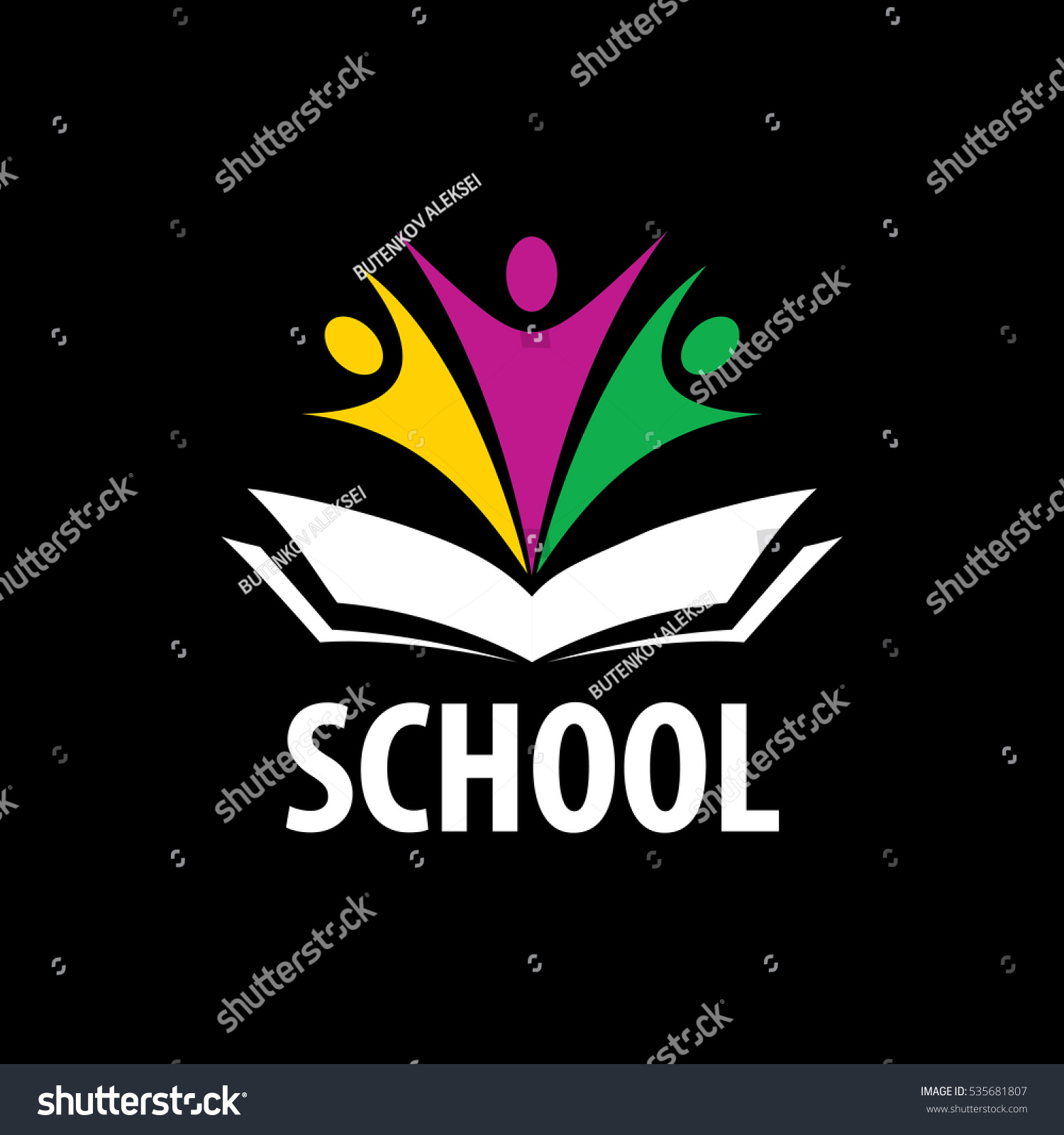 Open Book Logo 스톡 벡터(로열티 프리) 535681807 | Shutterstock