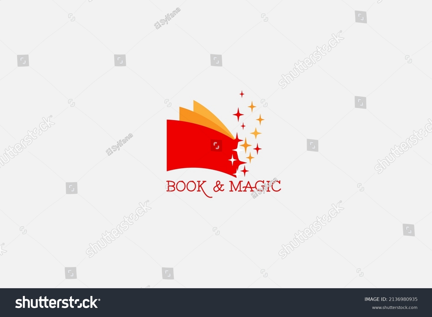 Open Book Logo Education Flat Vector Stock Vector (Royalty Free ...