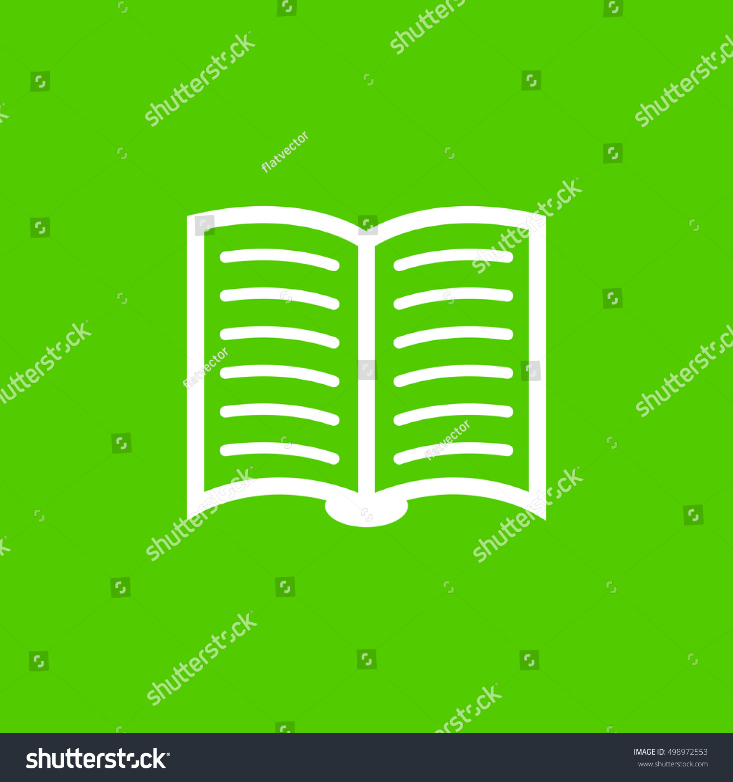 Open Book Sign: vector de stock (libre de regalías) 498972553