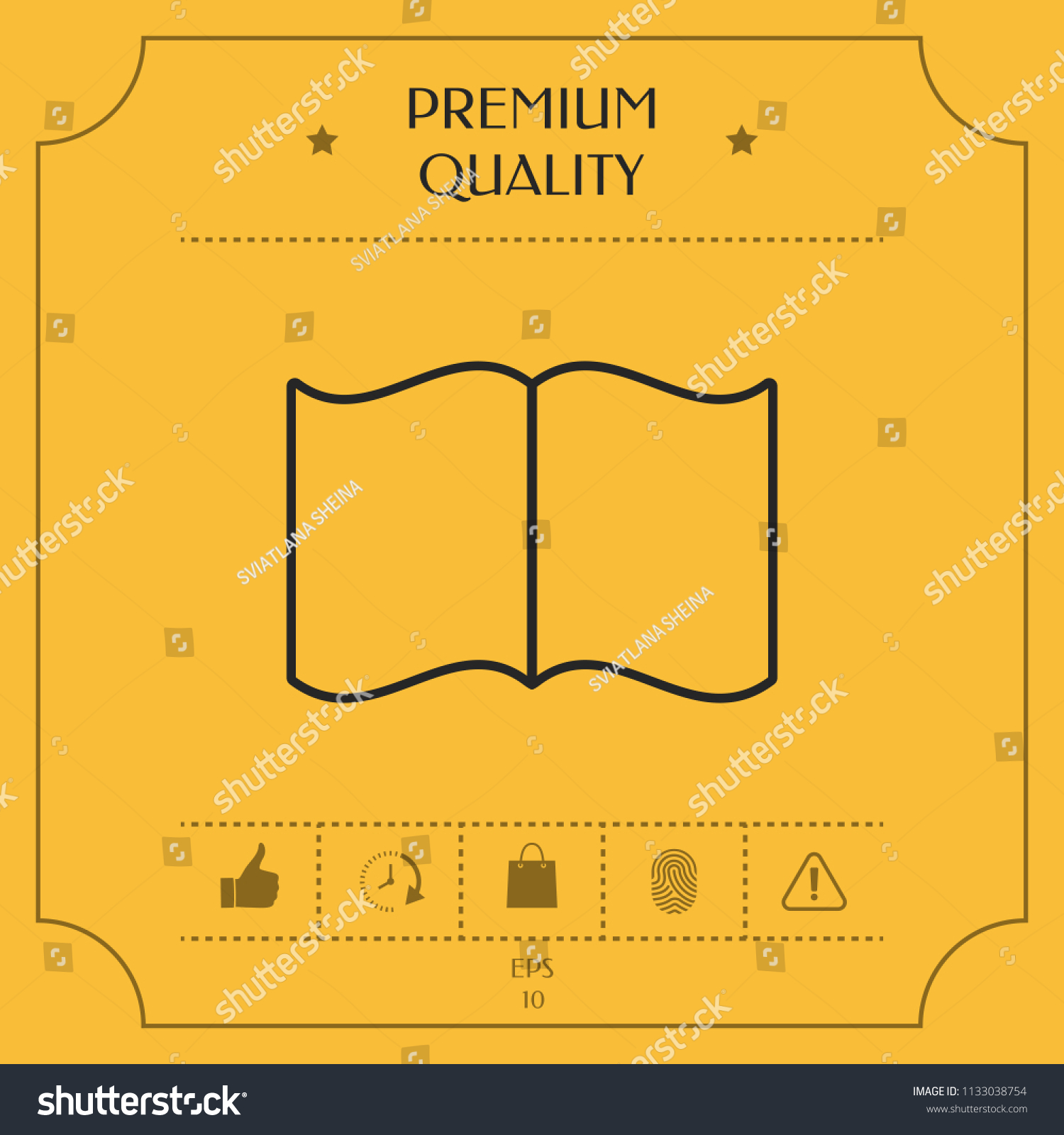 Open Book Symbol Icon Stock Vector (Royalty Free) 1133038754 | Shutterstock