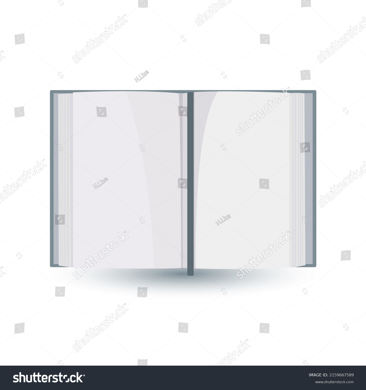 Open Book Vector Design Illustration Isolated Stock Vector (Royalty ...