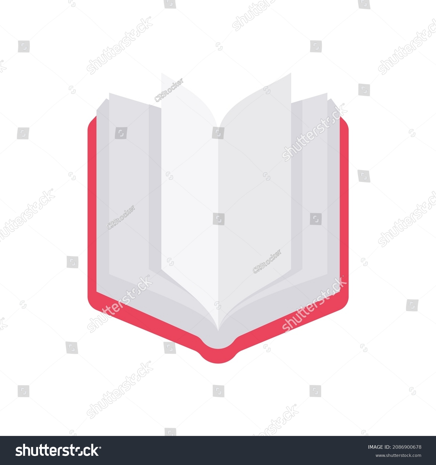 Open Book Vector Education Concept Online Stock Vector (Royalty Free ...