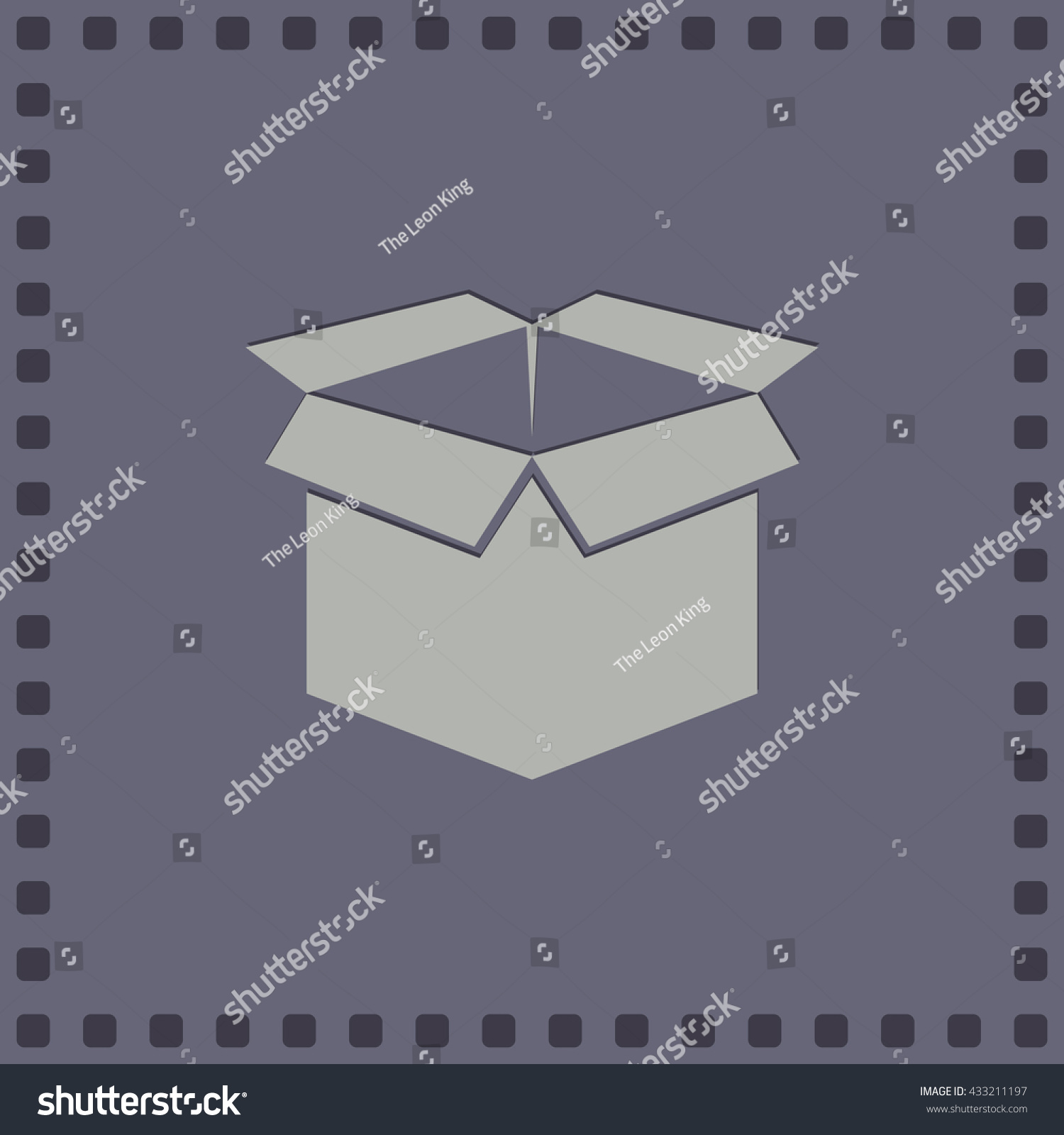 Open Box Packaging Sign Vector Icon Stock Vector (Royalty Free ...
