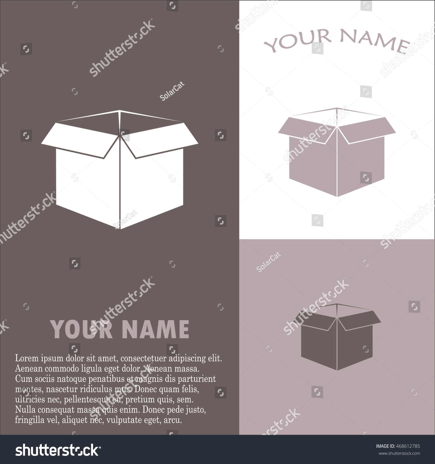 Open Box Vector Illustration Flat Design Stock Vector (Royalty Free ...