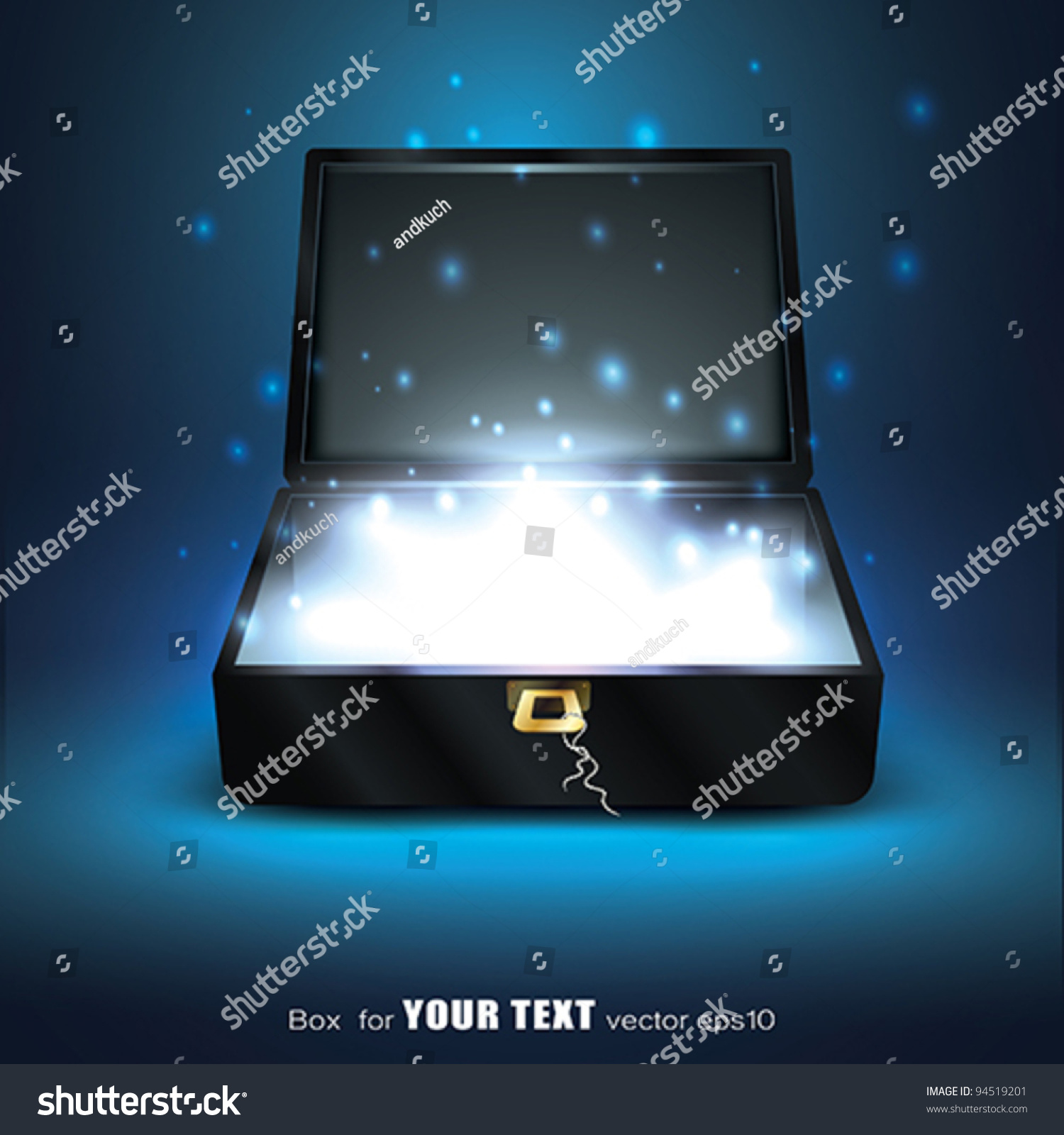 Open Box Glowing Energy Stock Vector (Royalty Free) 94519201 - Shutterstock